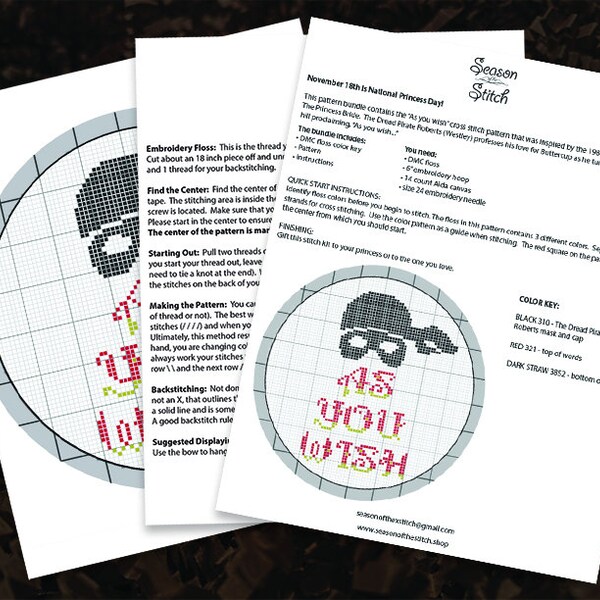 Princess Bride Cross Stitch Pattern - Etsy