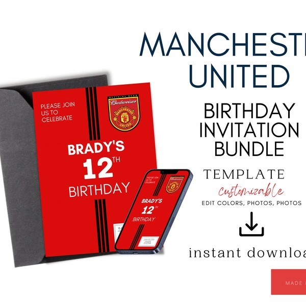 Ronaldo Birthday Invitation - Etsy