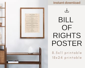 Bill of Rights Wall Art - Etsy