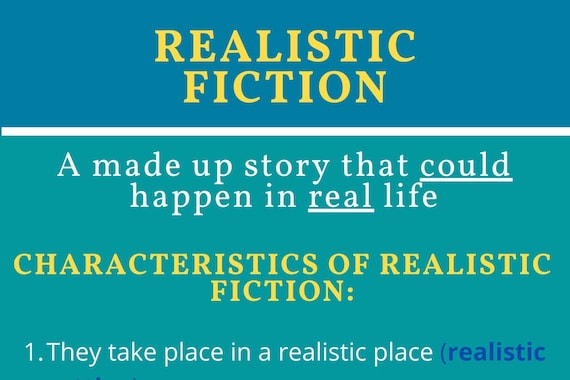 Realistic Fiction Anchor Chart - Etsy