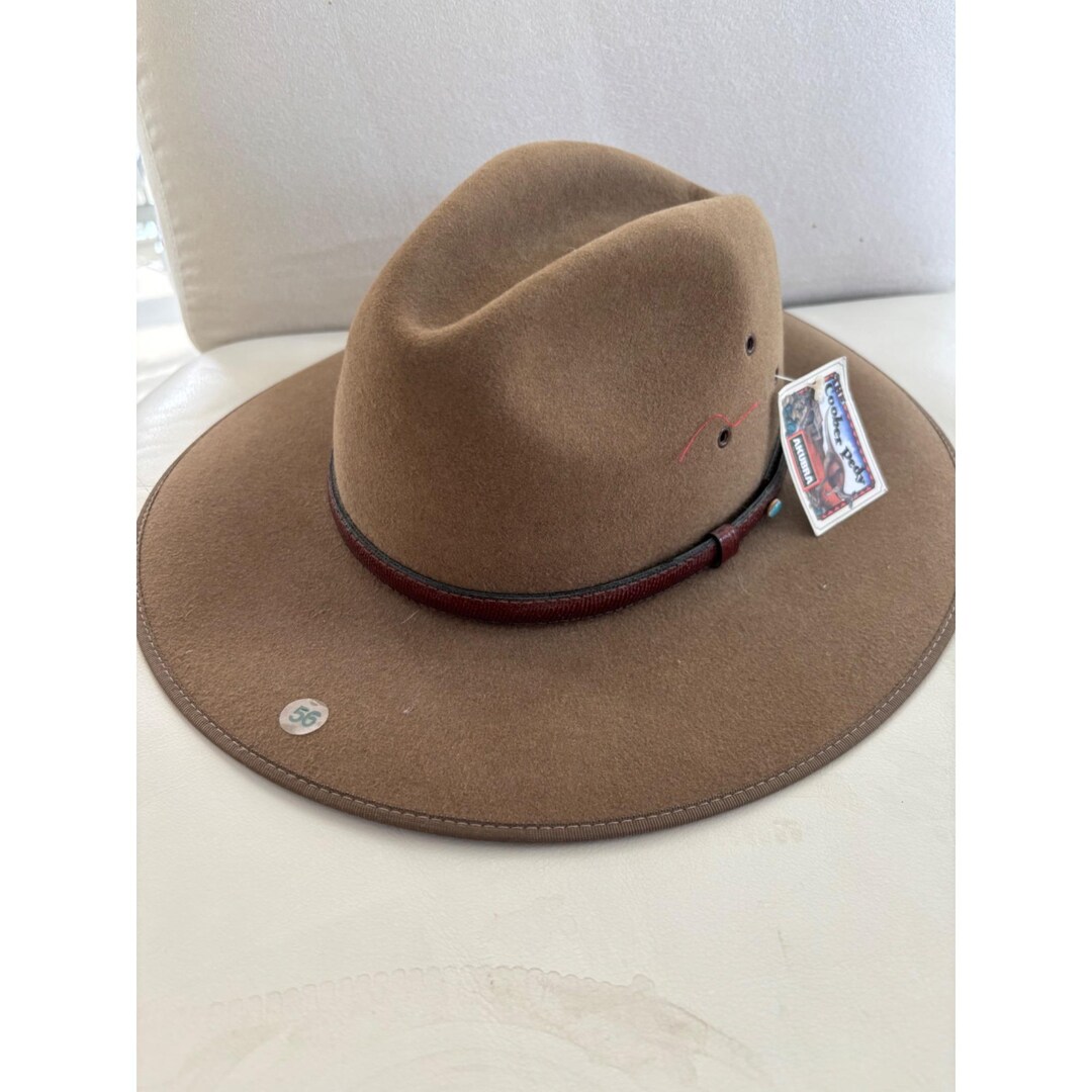 Vtg Akubra Coober Pedy Australian Cowboy Hat Mens Sz 56 Tags Still On ...