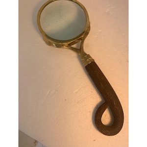 Vtg Large Brass Magnifying Glass 14” X 5 “round - Etsy
