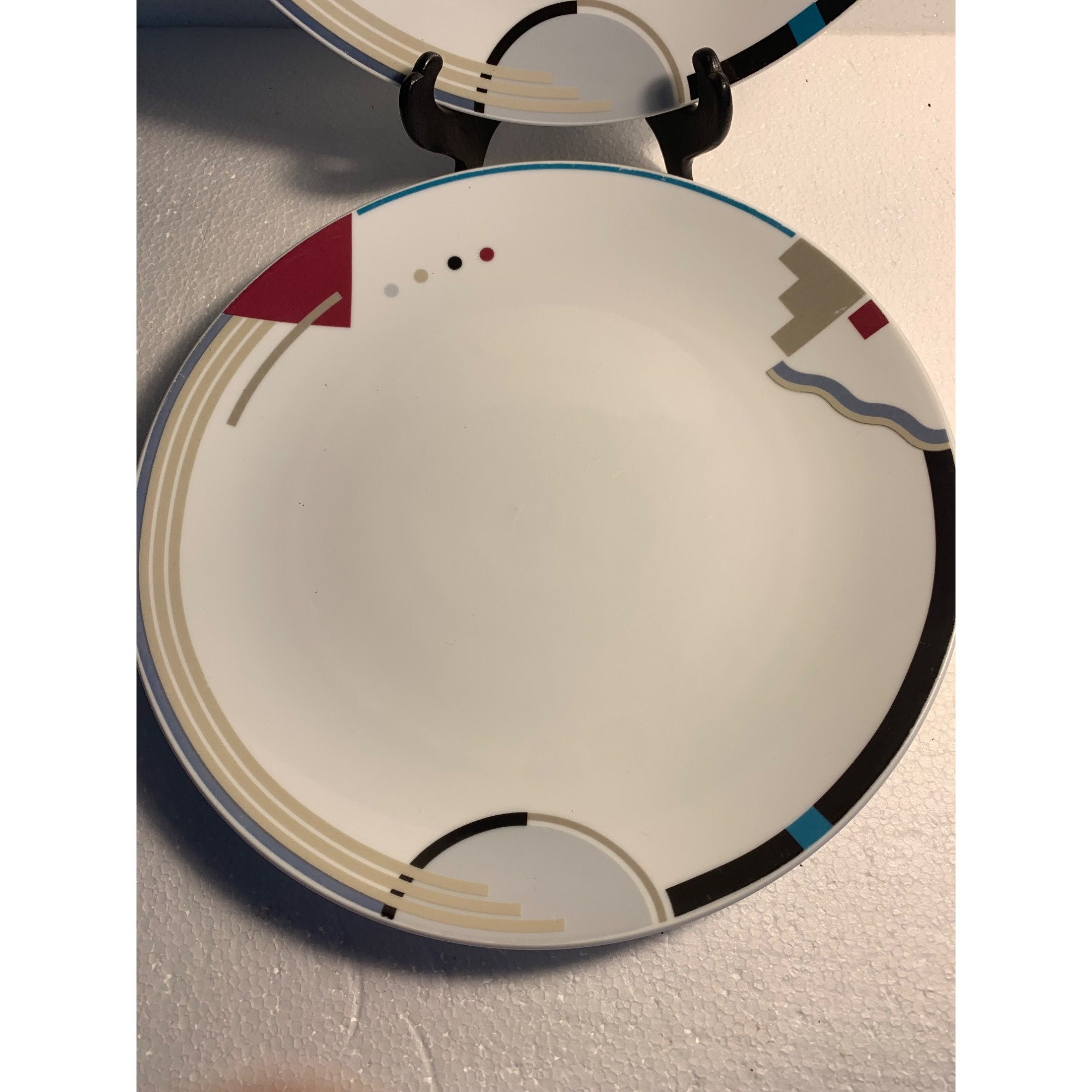 Vtg 2 Art Deco Dinner Plates Studio Nova 2 - Etsy