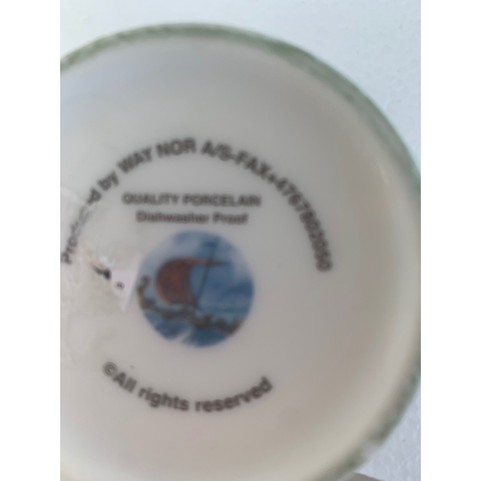 Way nor Viking Ship Mug Sm Ocean Porcelain Hand Painted - Etsy