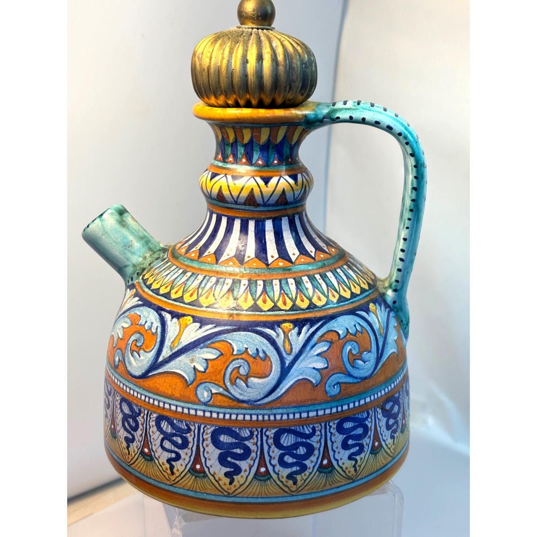 Rare Vtg MCM Paci Torgiana Italy Signed Teapot or Wine Jug VERY ...