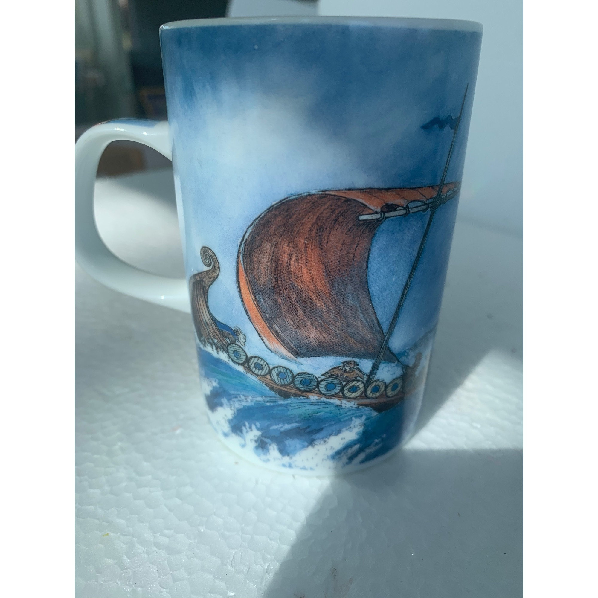 Way nor Viking Ship Mug Sm Ocean Porcelain Hand Painted - Etsy