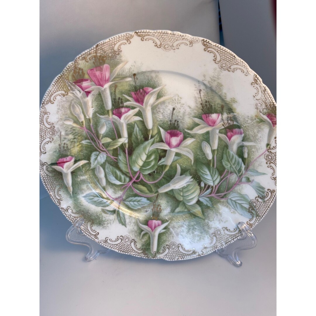 Vtg Rosenthal Versailles Patt Cabinet Plate Hand Painted Gold Scolloped ...