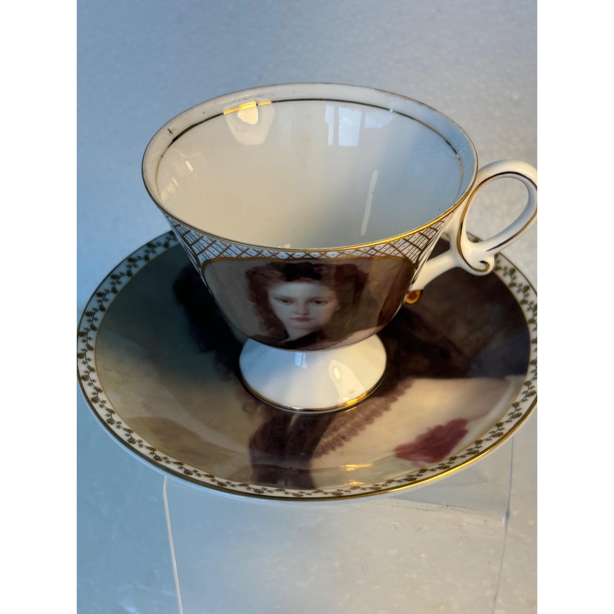 Porcelain Treasures Portrait Cup Hand Painted by Betty Platner - Etsy