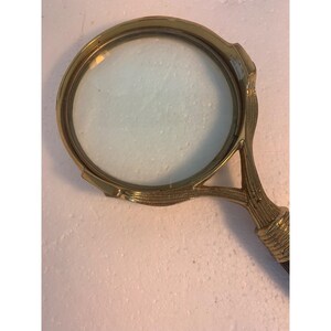 Vtg Large Brass Magnifying Glass 14” X 5 “round - Etsy