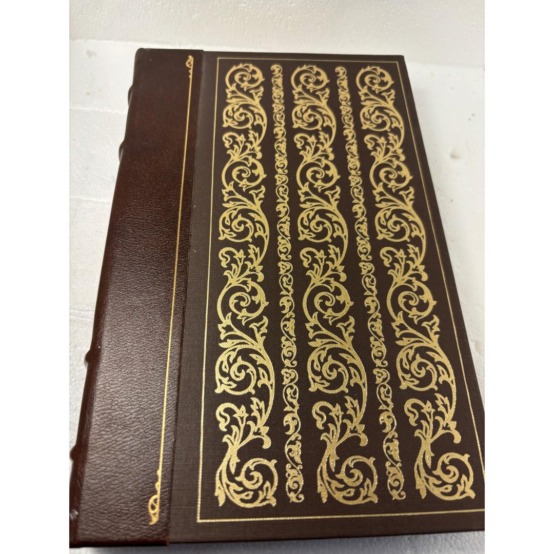 Robinson Crusoe by Daniel Defoe Franklin Library 1/4 Leather Never Read ...