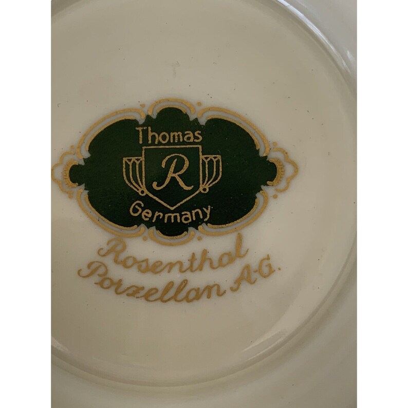 Cobalt Blue and Gold Thomas Rosenthal Dish Signed Thomas R 22kt Gold ...