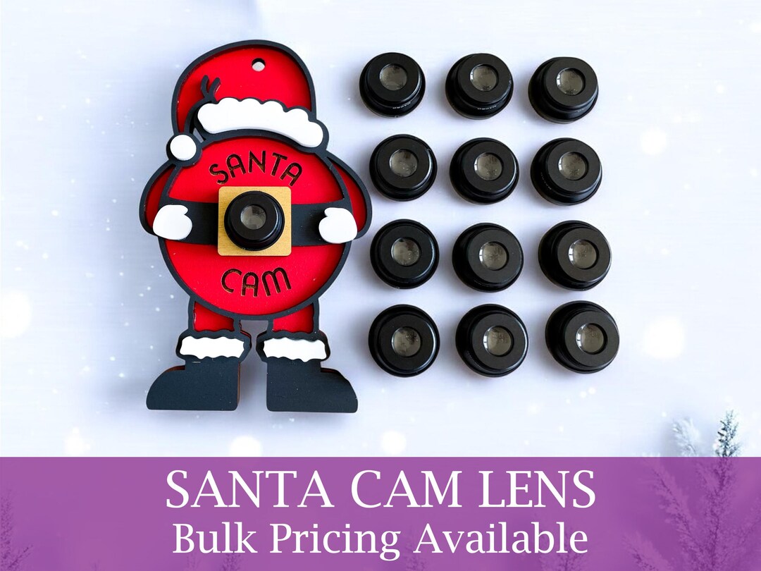 Santa Cam Lens for Ornaments, Christmas Santa Camera Lens, Santa Cam ...