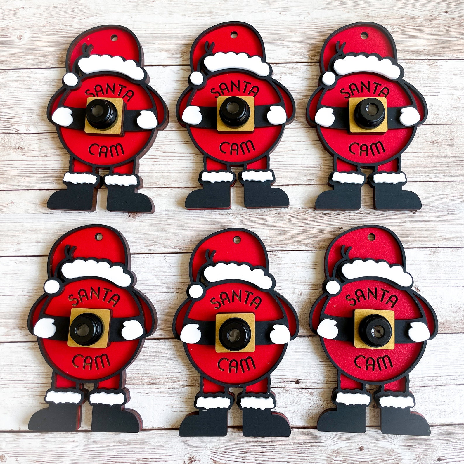 Santa Cam Svg, 2025 Christmas Ornaments Svg, Christmas Laser File ...