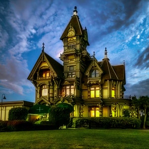 Carson Mansion Canvas Print: Historic Victorian Architecture, Eureka CA ...
