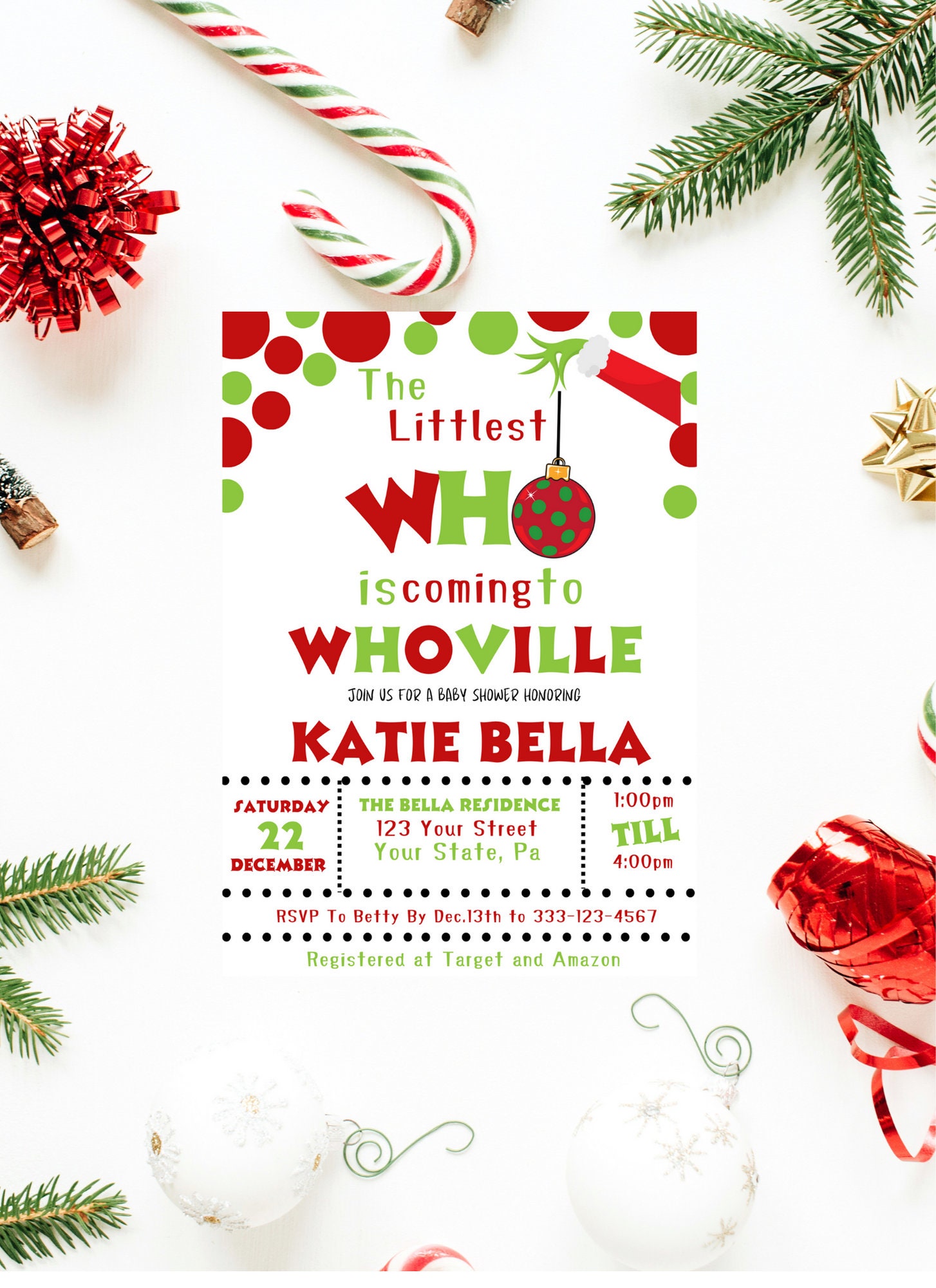 Whoville Party Invitation