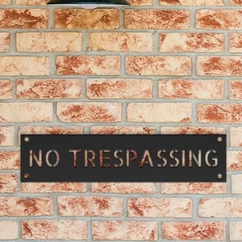 No Trespassing Sign - Etsy