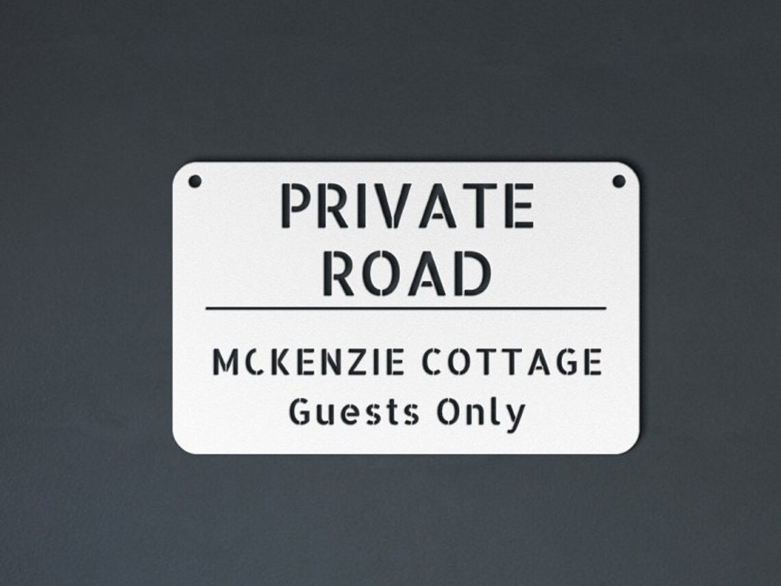 Custom Private Road Sign, Guests Only Road Sign, Custom Street Sign ...