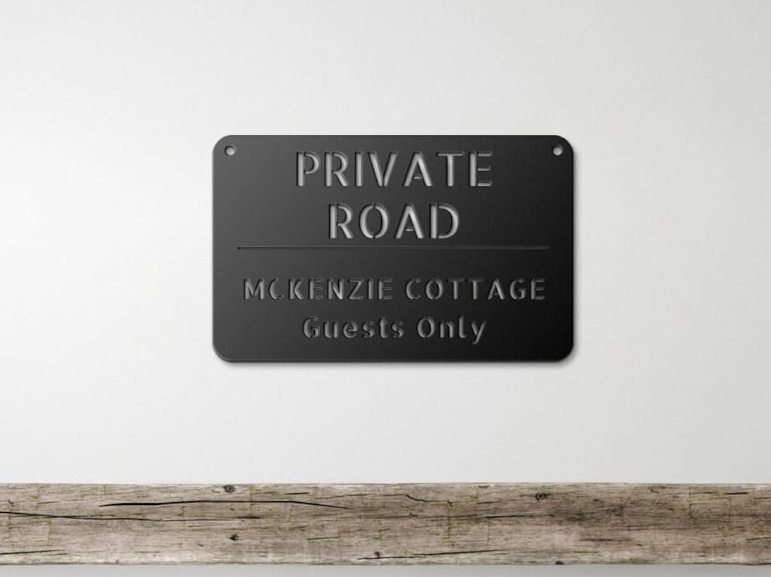 Custom Private Road Sign, Guests Only Road Sign, Custom Street Sign ...
