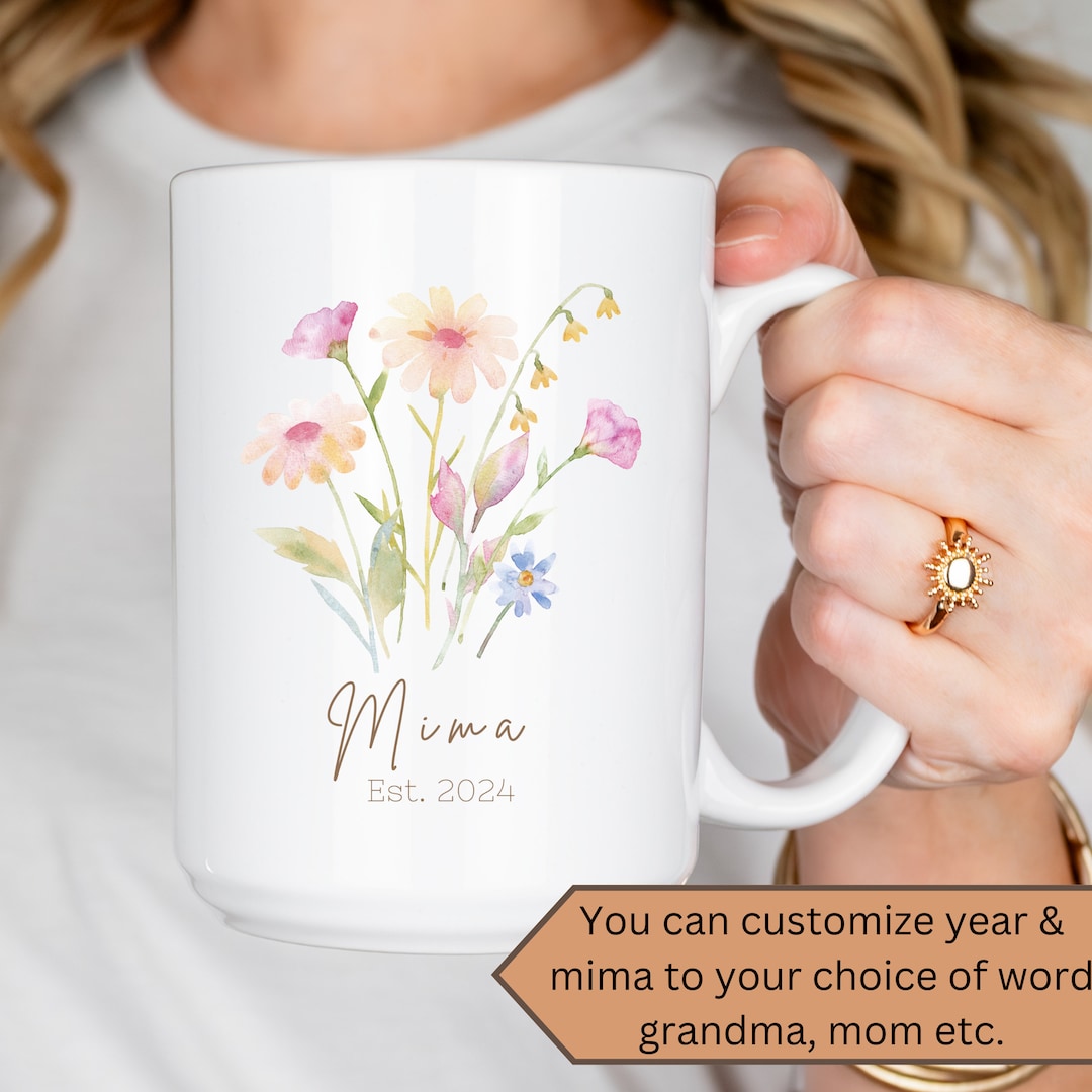 Mothers Day Gift, Gift for Mom, Gift for Grandma, Mima Gifts, Mom Gift, Personalized Mug for ...