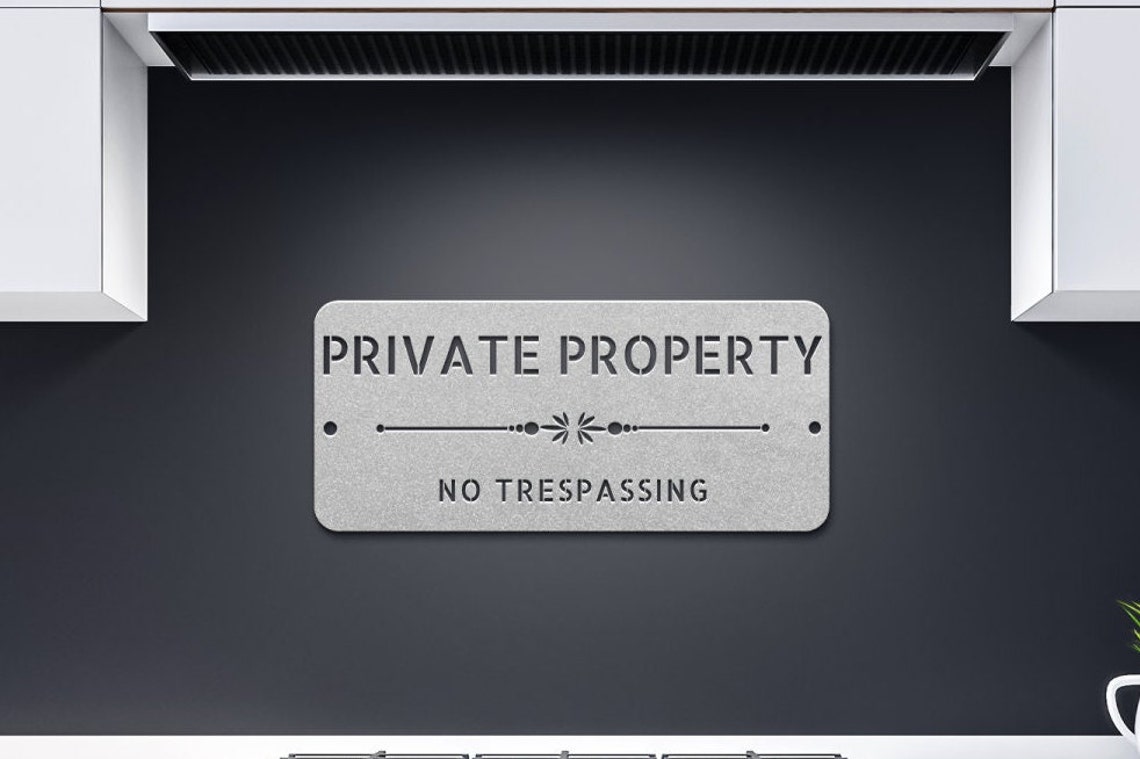 Custom Private Property Sign No Trespassing Metal Private - Etsy