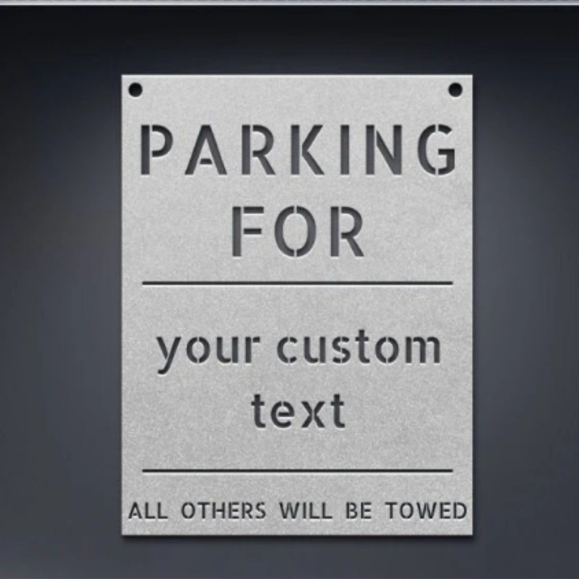 Custom Private Parking Sign Parking Reserved Sign - Etsy
