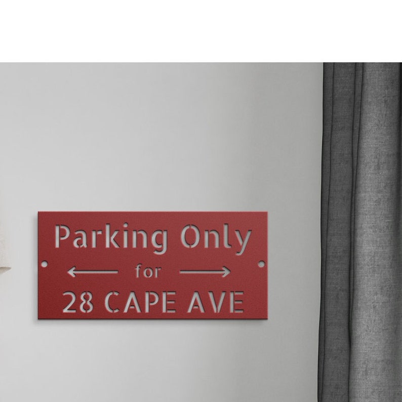 Custom Private Parking Sign, Parking Reserved Sign, Personalized ...