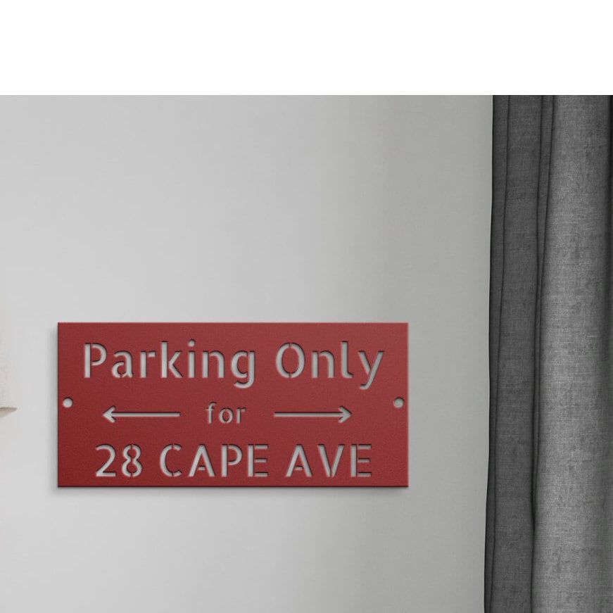 Custom Private Parking Sign, Parking Reserved Sign, Personalized ...