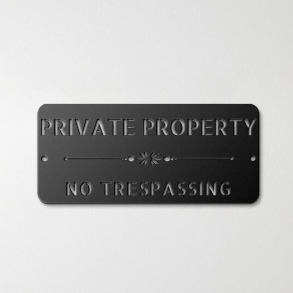 Custom Private Property Sign - No Trespassing, Metal Private Property ...