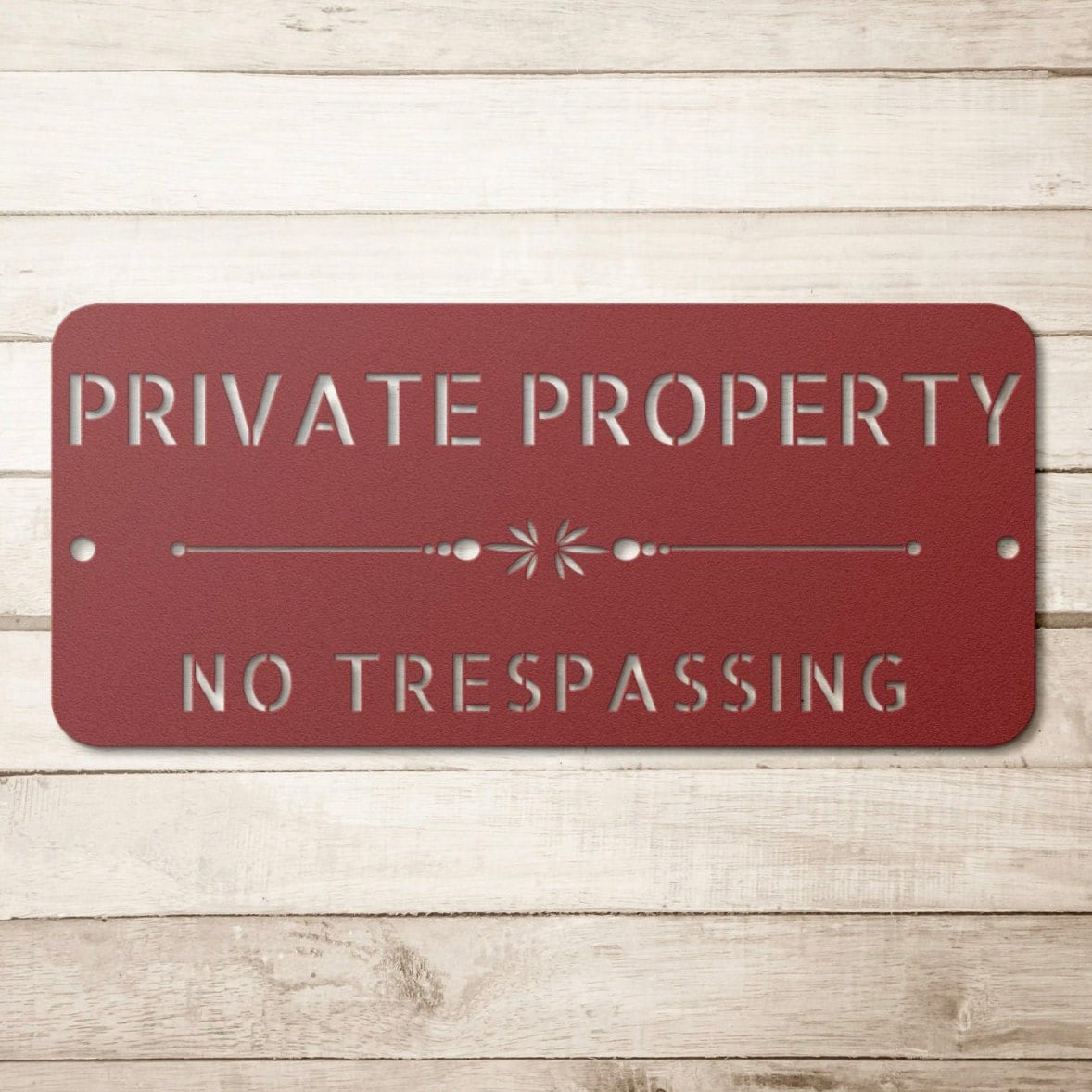 Custom Private Property Sign - No Trespassing, Metal Private Property ...