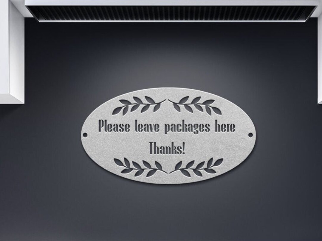 Custom Leave Packages Here Sign Parcel and Delivery Sign - Etsy