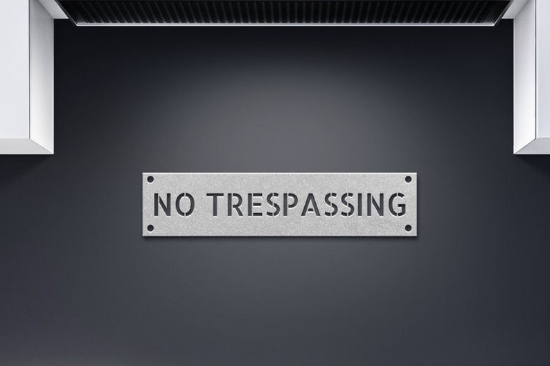 Custom No Trespassing Sign Metal Private Property Sign - Etsy