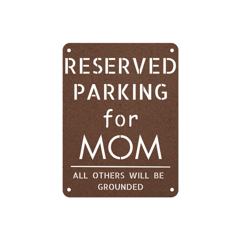 Custom Reserved Parking Sign for Mom, Reserved Parking Sign ...