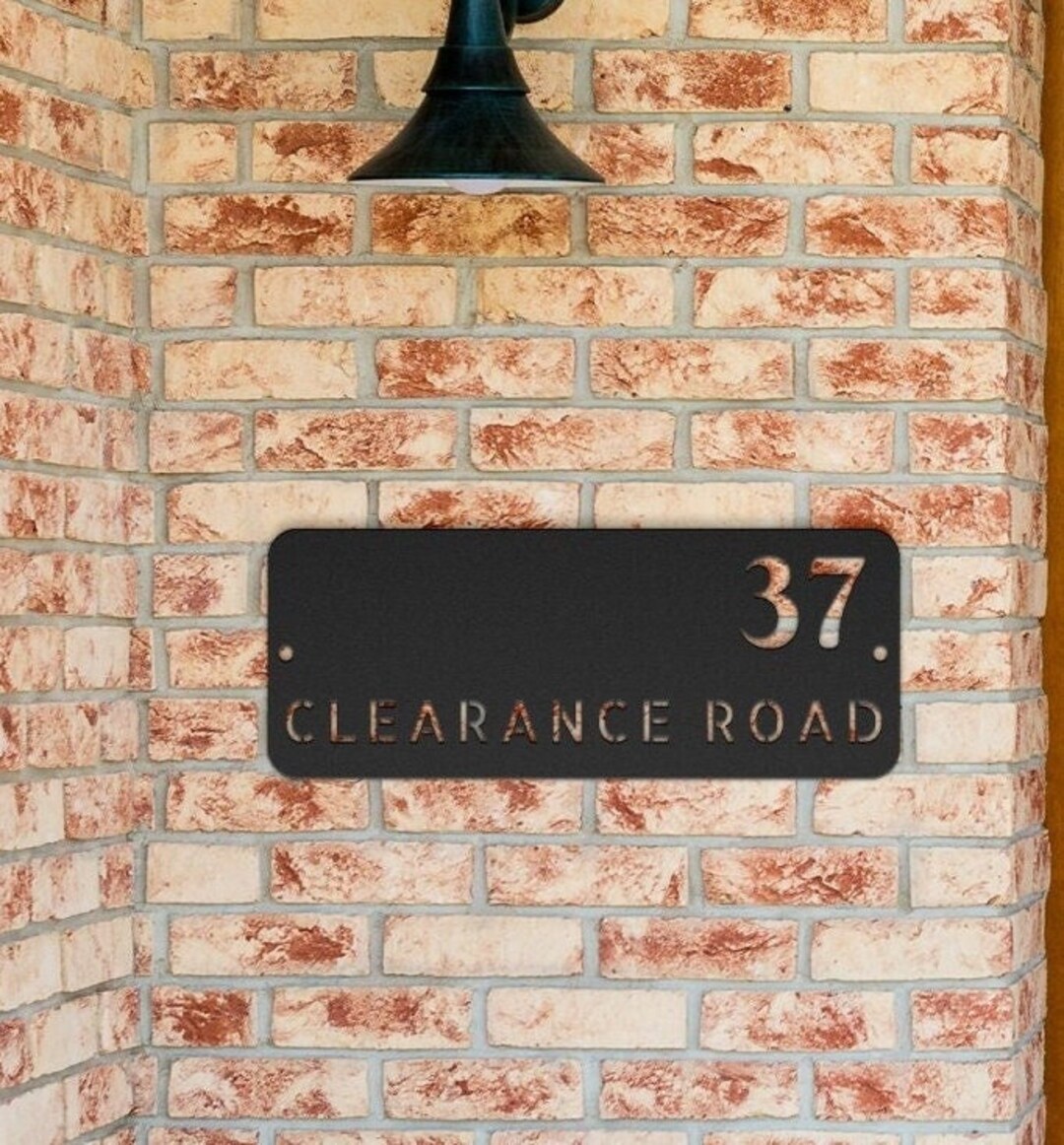 Personalized Metal Address Sign, Metal Address Sign, Metal Address ...
