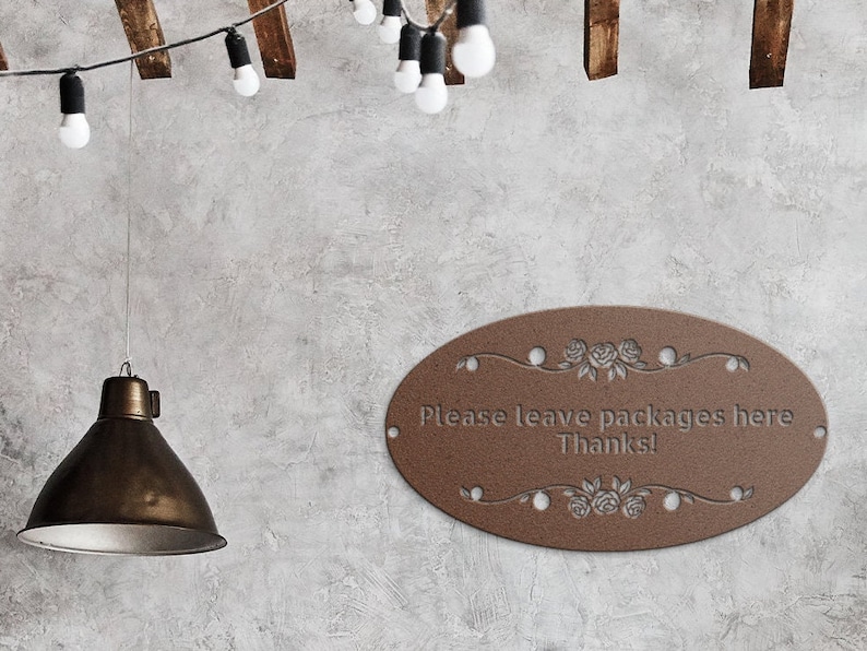 Custom Leave Packages Here Sign, Parcel and Delivery Sign, Drop ...