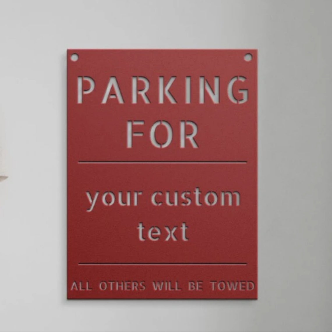 Custom Private Parking Sign, Parking Reserved Sign, Personalized ...
