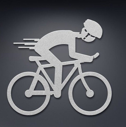 Metal Wall Art, Metal Bicycle Wall Art, Cyclist Gift, Bicycle Art ...