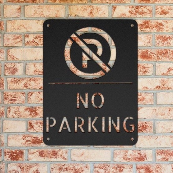 Custom No Parking Sign, Metal Parking Sign, No Parking Sign, Custom ...