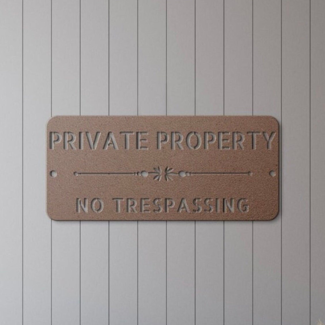 Custom Private Property Sign - No Trespassing, Metal Private Property ...