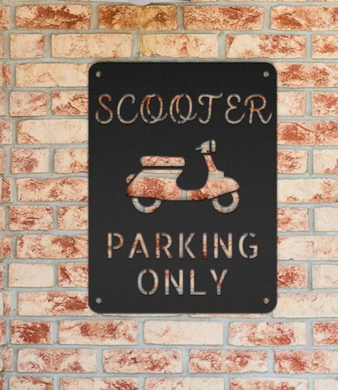 Scooter Parking Sign, Scooter Parking Plaque, Gift for Scooter Riders ...