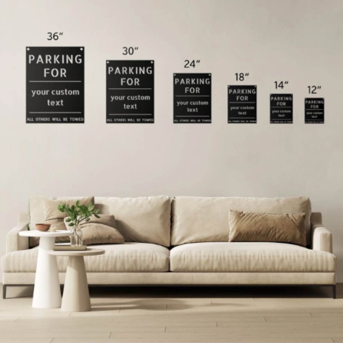 Custom Private Parking Sign, Parking Reserved Sign, Personalized ...