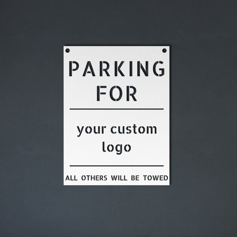 Parking for Sign With Custom Logo, Custom Logo Private Parking Sign ...