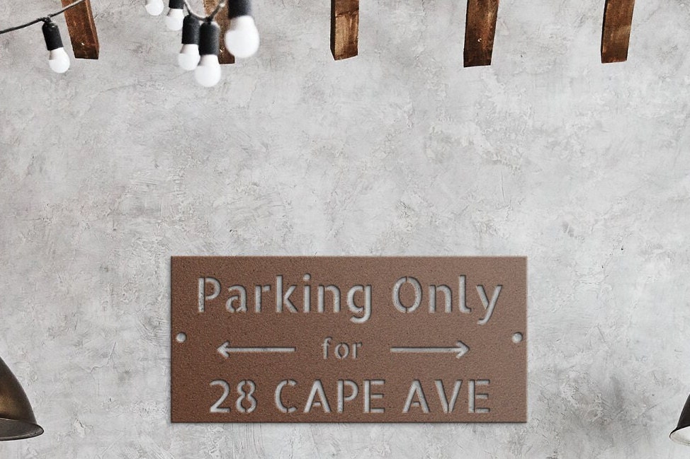 Custom Private Parking Sign, Parking Reserved Sign, Personalized ...