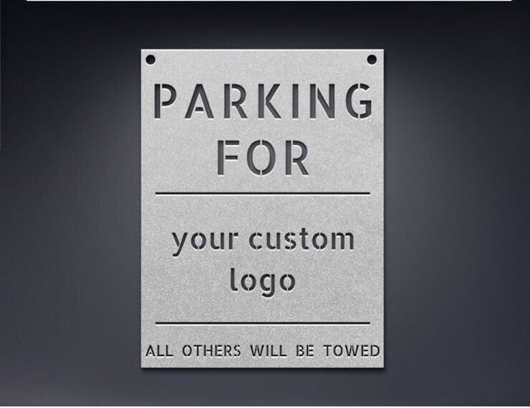 Parking for Sign With Custom Logo, Custom Logo Private Parking Sign ...