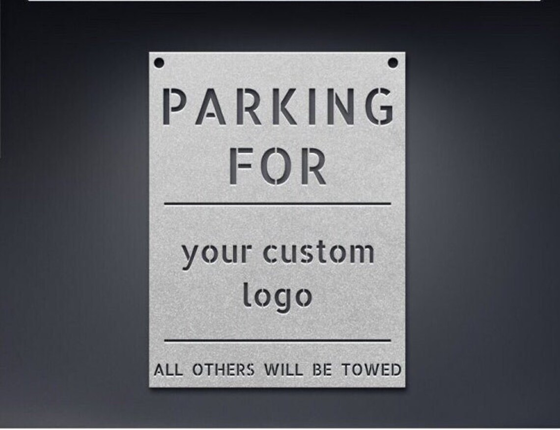 Parking for Sign With Custom Logo, Custom Logo Private Parking Sign ...