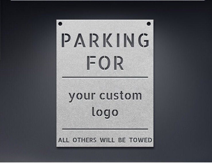 Parking for Sign With Custom Logo, Custom Logo Private Parking Sign ...