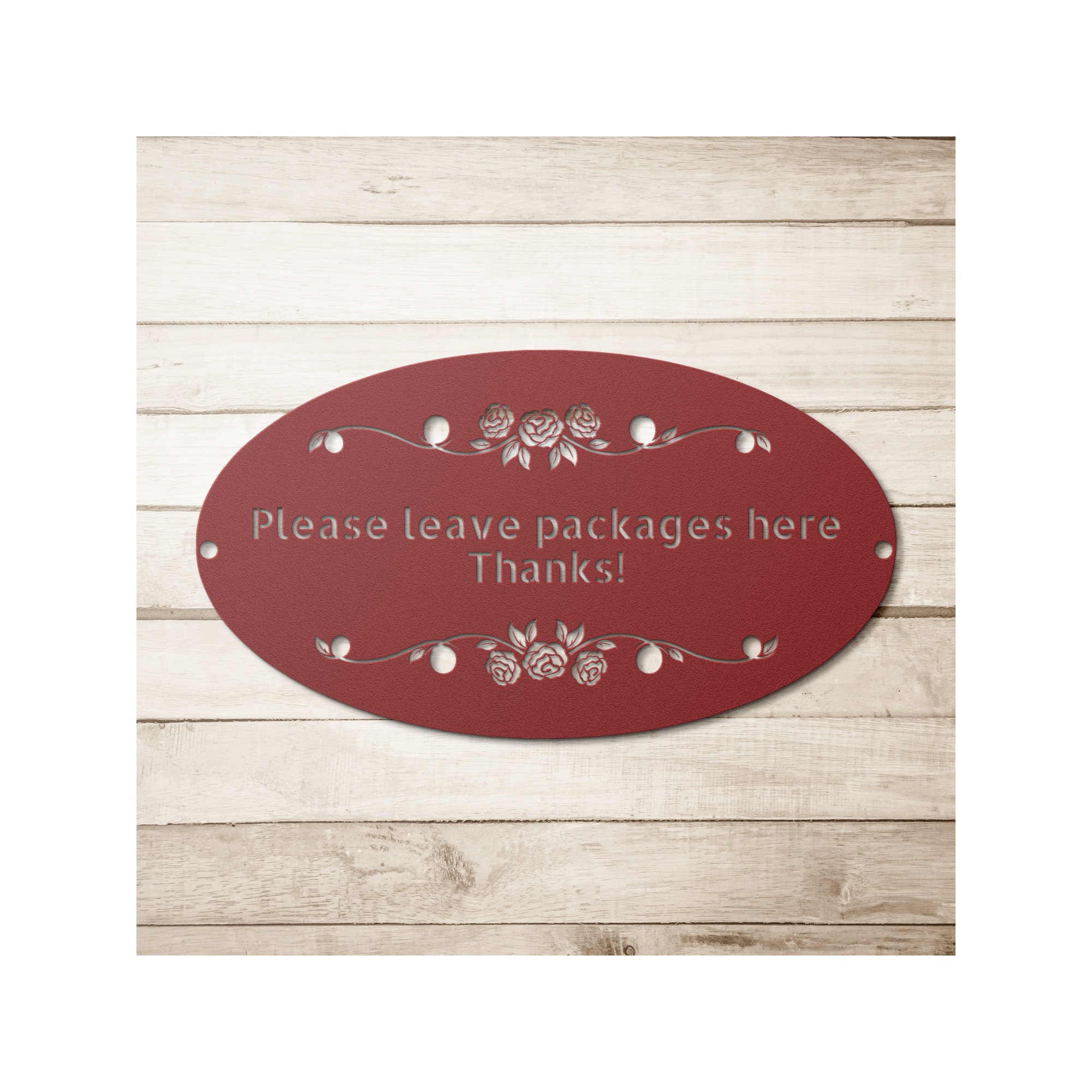 Custom Leave Packages Here Sign, Parcel and Delivery Sign, Drop ...