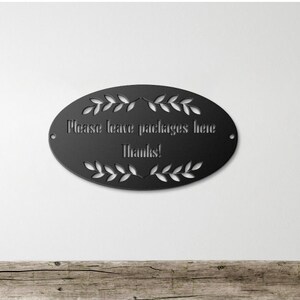 Custom Leave Packages Here Sign Parcel and Delivery Sign - Etsy