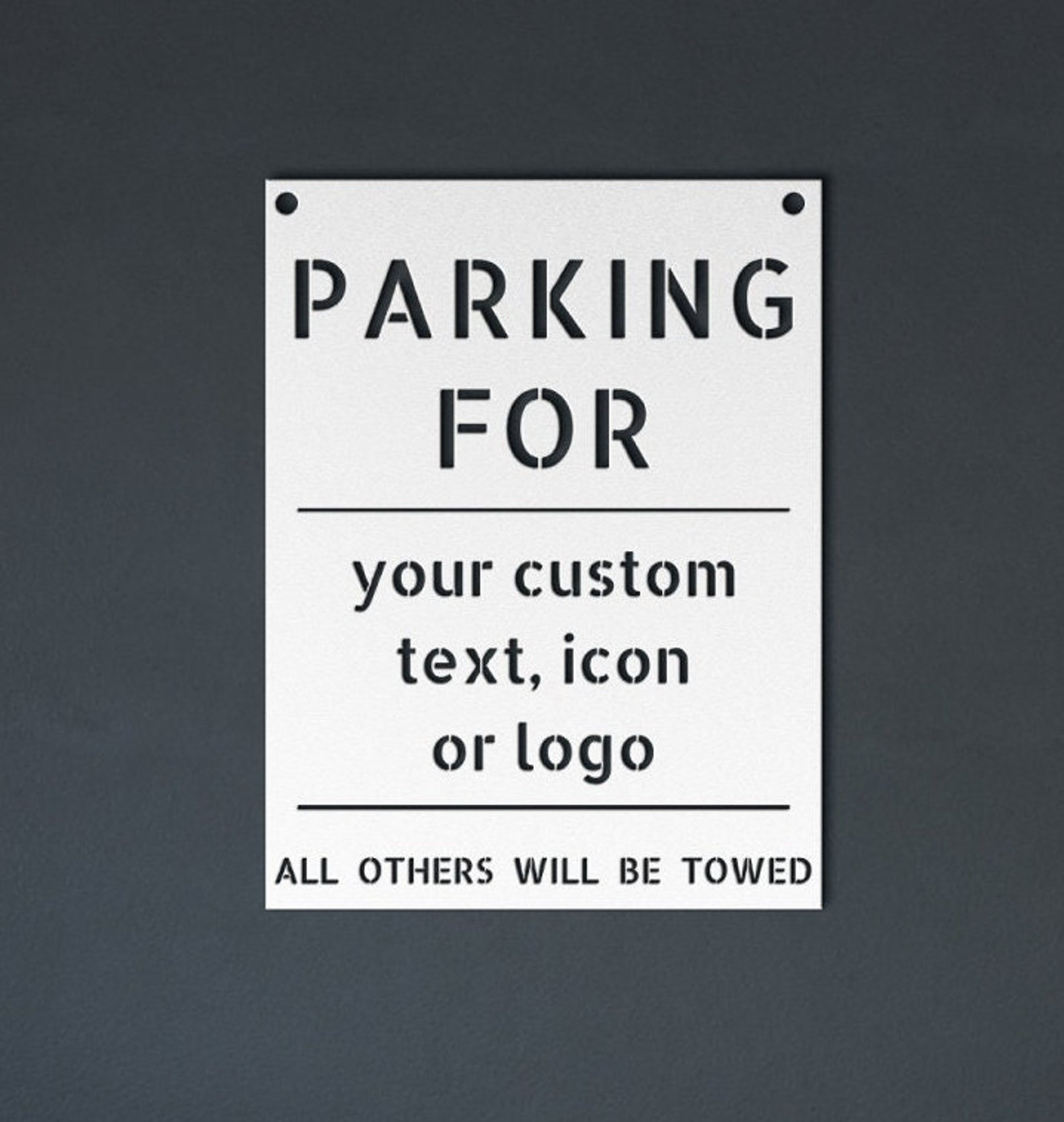 Custom Private Parking Sign Parking Reserved Sign - Etsy