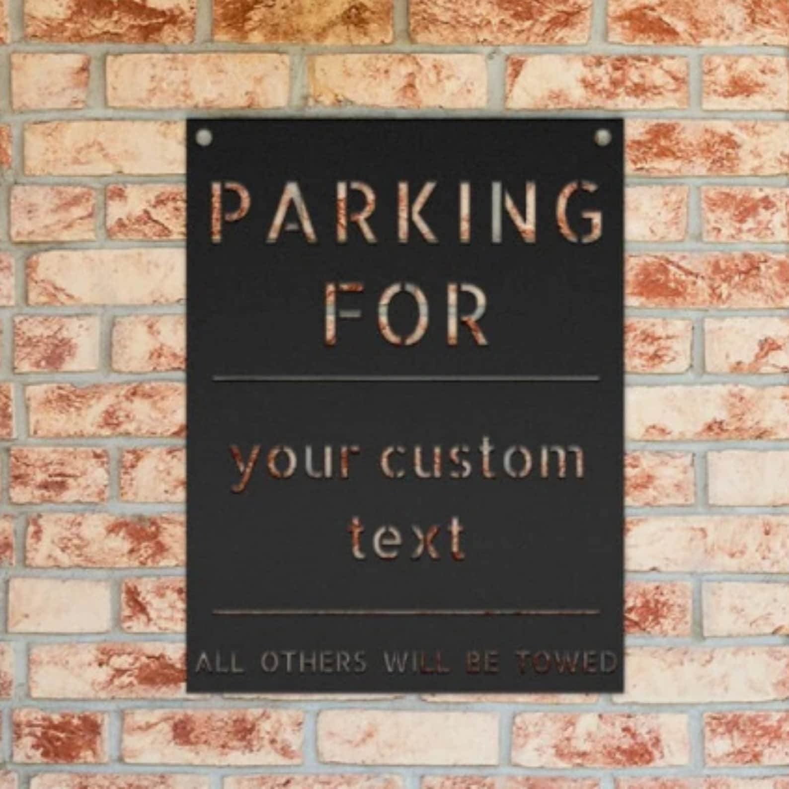 Custom Private Parking Sign, Parking Reserved Sign, Personalized ...