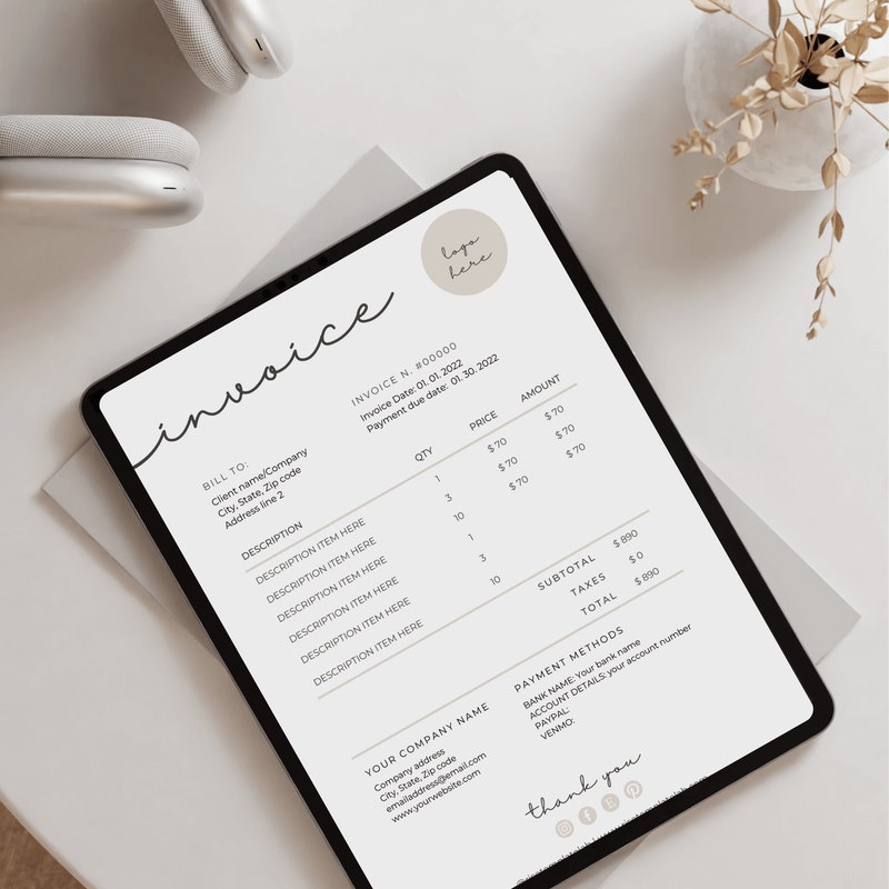 Handwritten Invoices - Etsy